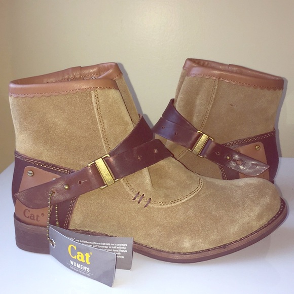 Caterpillar | Shoes | Caterpillar Cat Suede Leather Booties | Poshmark